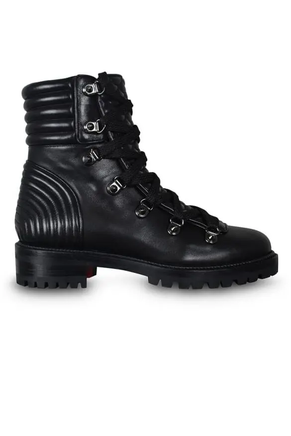 CHRISTIAN LOUBOUTIN Leather Mad Boots - Black