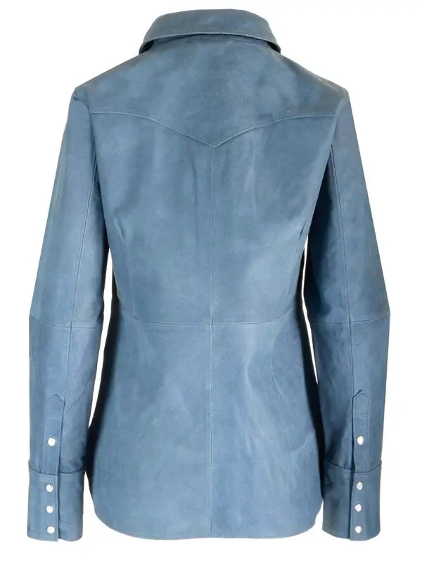 STAND STUDIO Western Style Leather Shirt