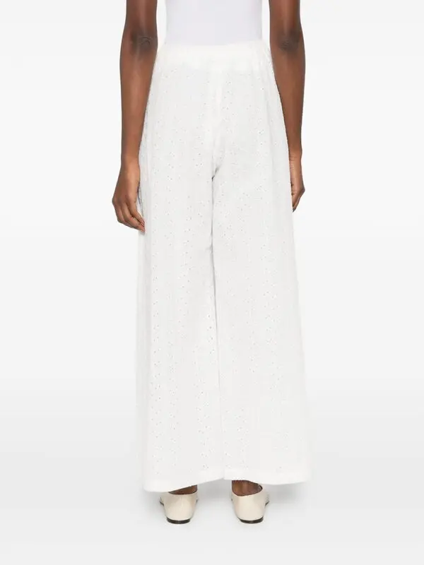 FORTE_FORTE Embroidered Cotton Trousers