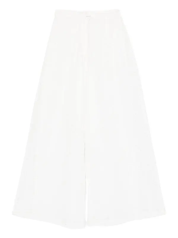 FORTE_FORTE Embroidered Cotton Trousers - Multicolor