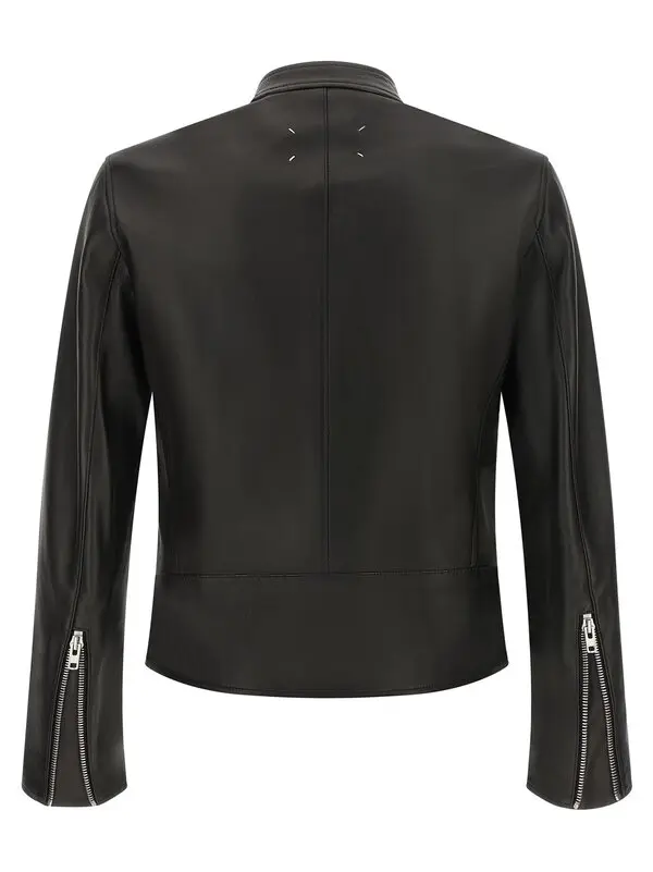 MAISON MARGIELA 5-zip' Leather Jacket