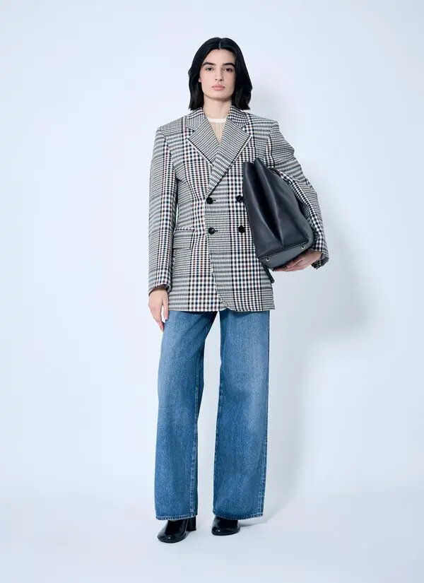 Bottega Veneta Structured Check-cotton Blazer