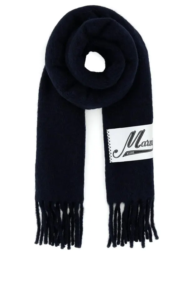 Marni Midnight Alpaca Blend Scarf