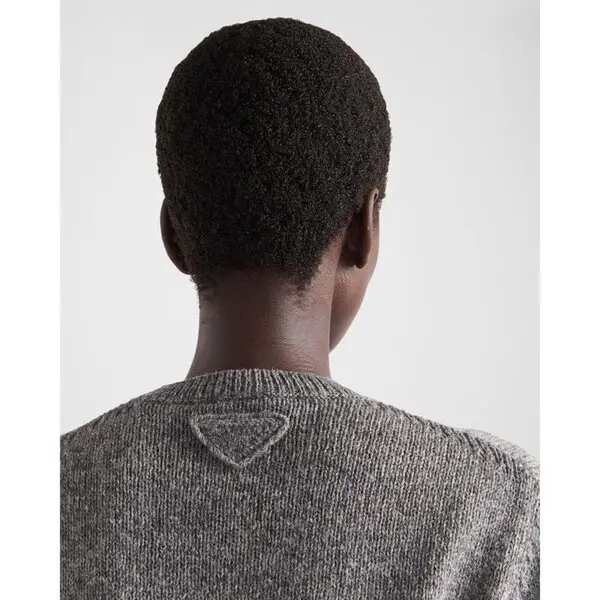 Prada Wool And Cashmere Crew-neck Sweater