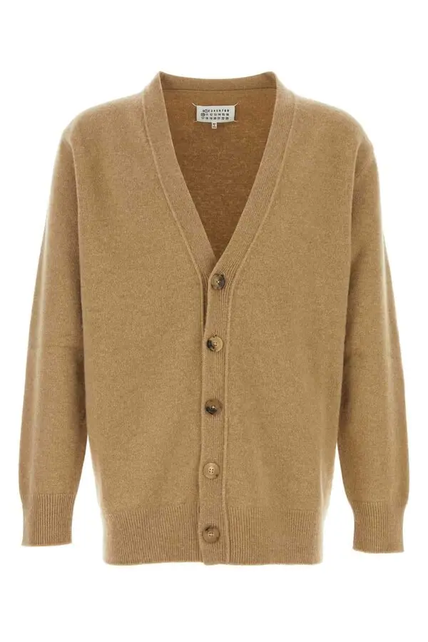 MAISON MARGIELA Cappuccino Wool Cardigan