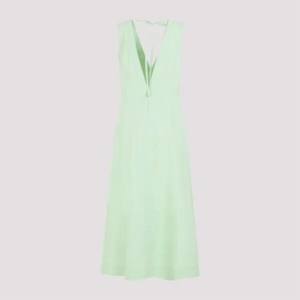 Bottega Veneta Compact Cotton Midi Dress - Green