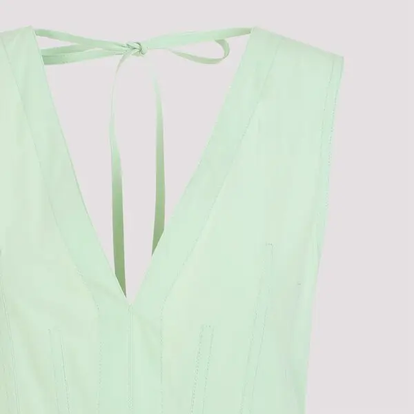 Bottega Veneta Compact Cotton Midi Dress - Green