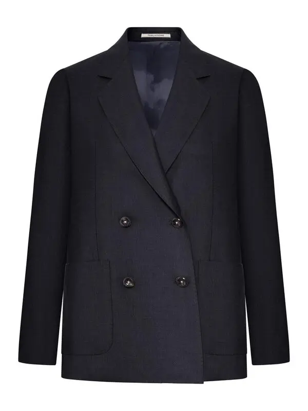 Tagliatore Paris Double-breasted Tailored Blazer - Blue