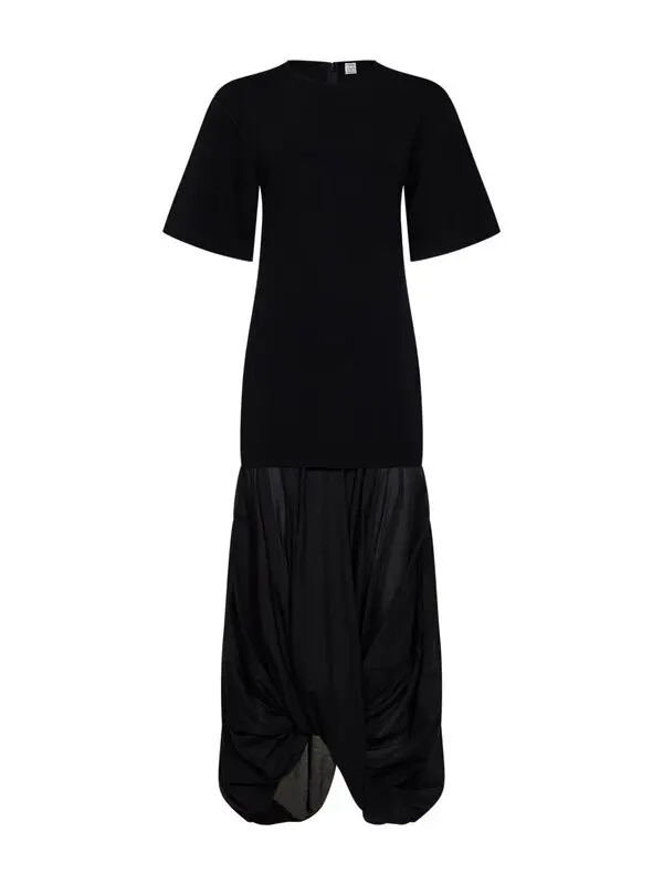 TOTEME Black Cocoon Tee Dress