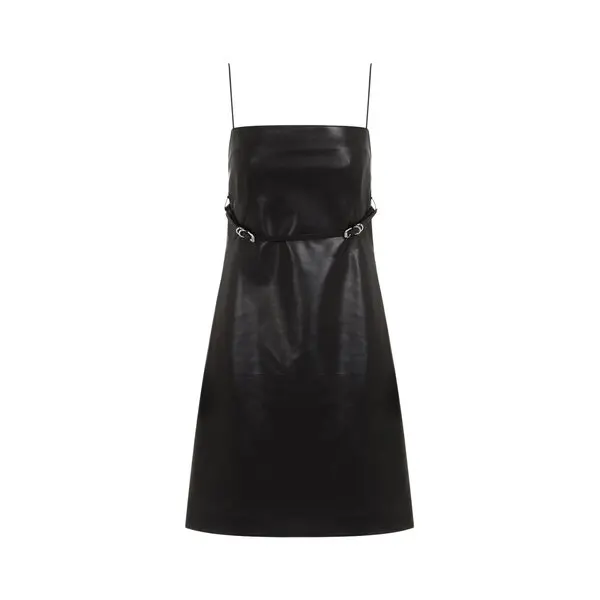 Givenchy Voyou Leather Mini Dress - Black