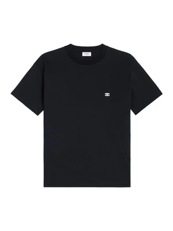 Celine Loose Triomphe Cotton Jersey T-shirt