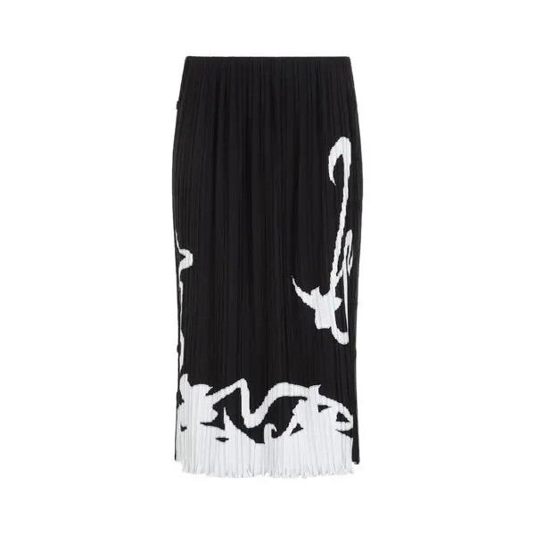 LANVIN Pleated Long Skirt - Black