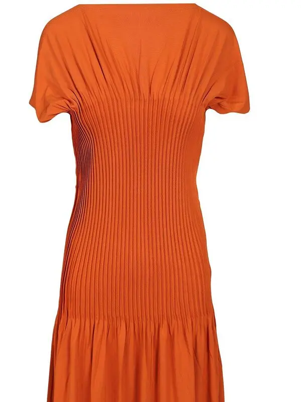 TOTEME Pleated Jersey Dress