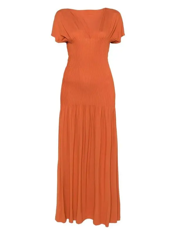 TOTEME Pleated Jersey Dress