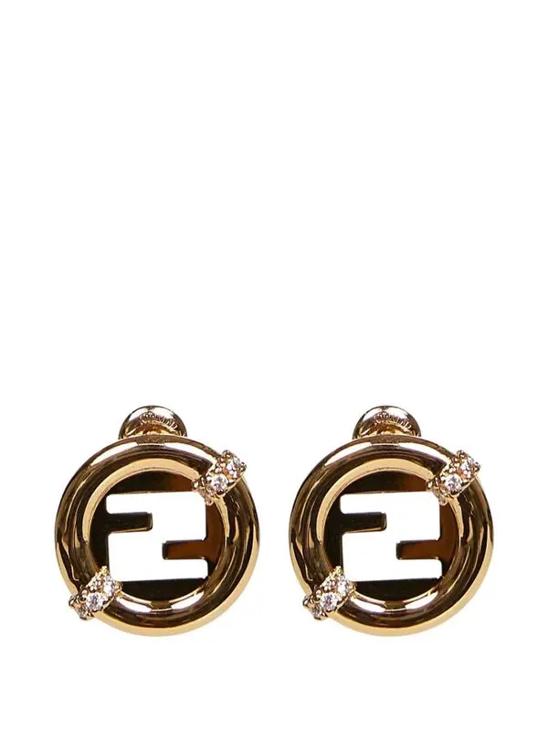 Fendi Ever Round Earrings - Multicolor