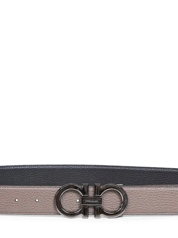 FERRAGAMO Two-tone Gancini Reversible Belt