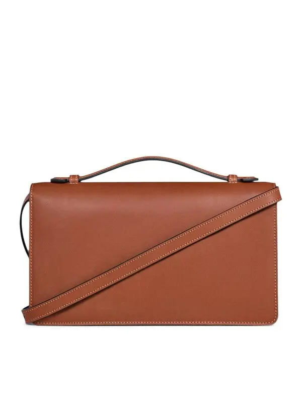 Celine Medium Triomphe Folio Bag In Calfskin