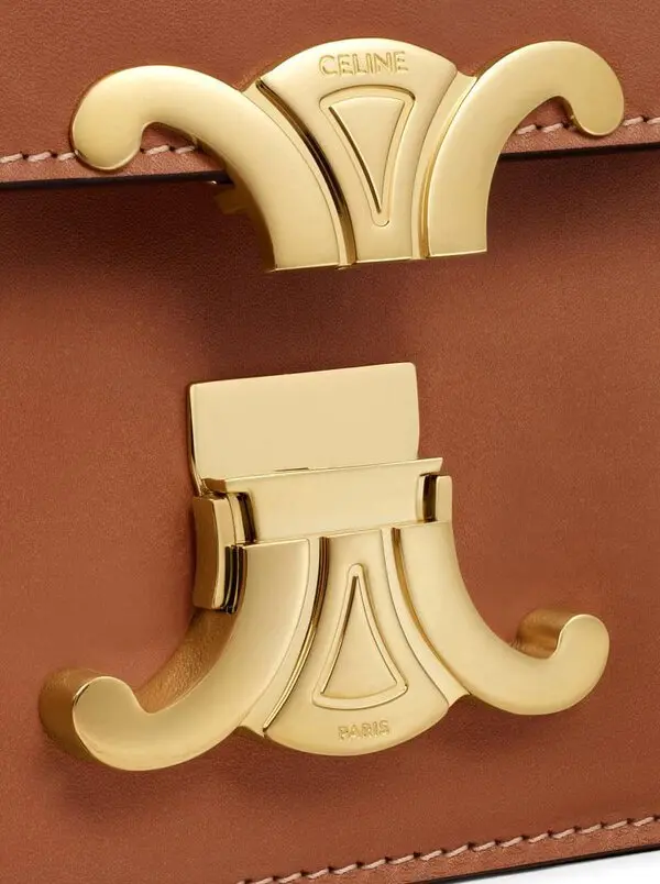 Celine Medium Triomphe Folio Bag In Calfskin