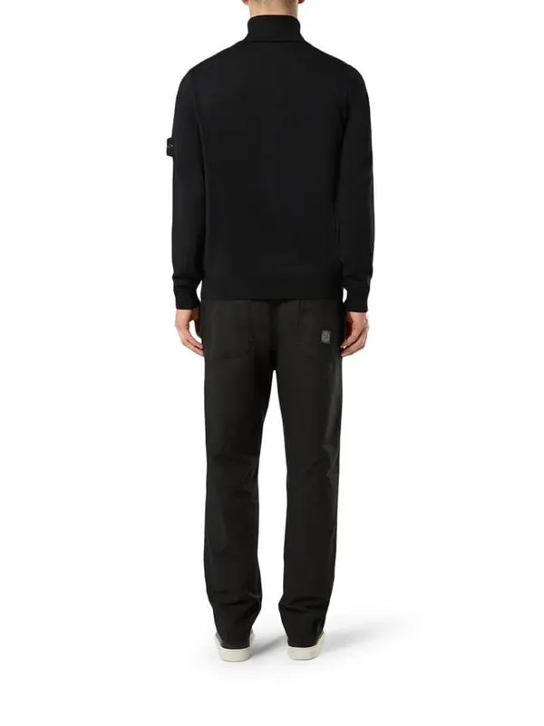 Stone Island Compass Logo Turtleneck Sweater