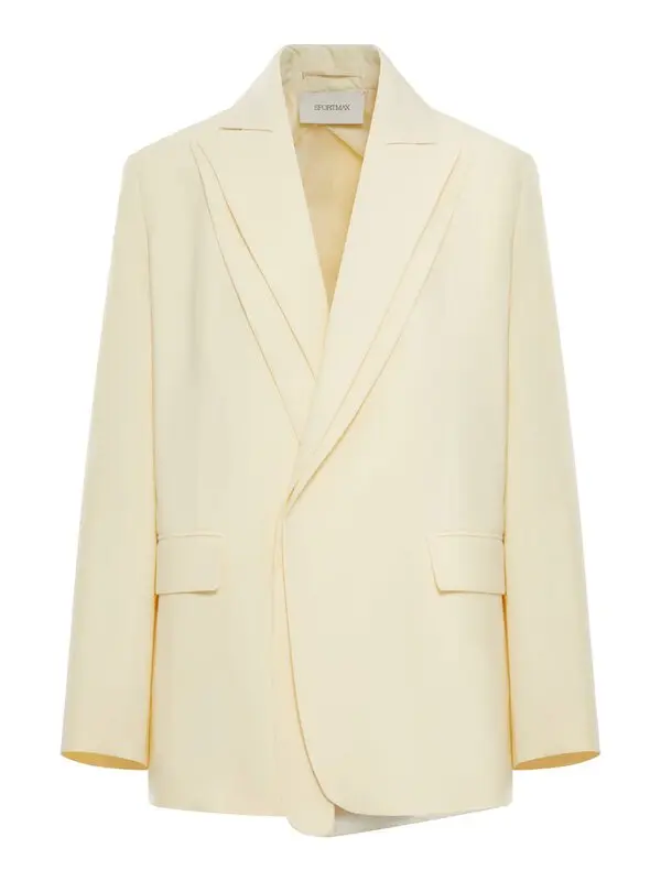 Sportmax Viscose Blend Blazer - Yellow