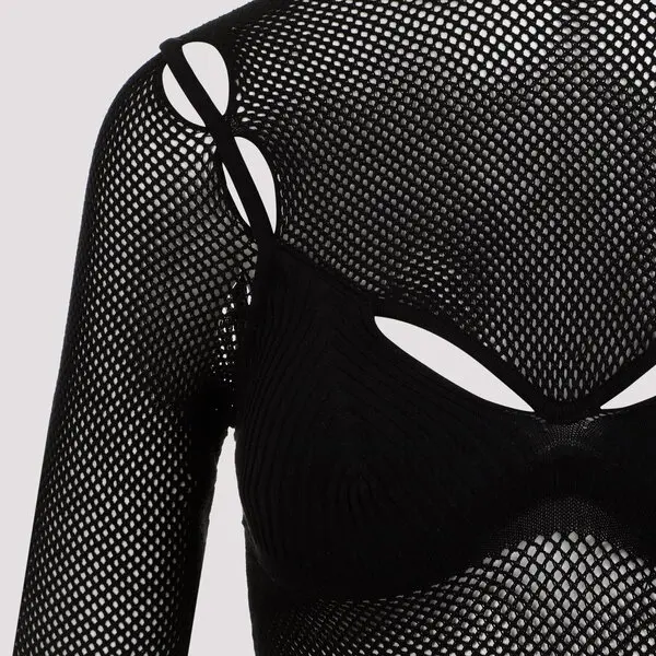 Off-White Net Arrow Bralette Top