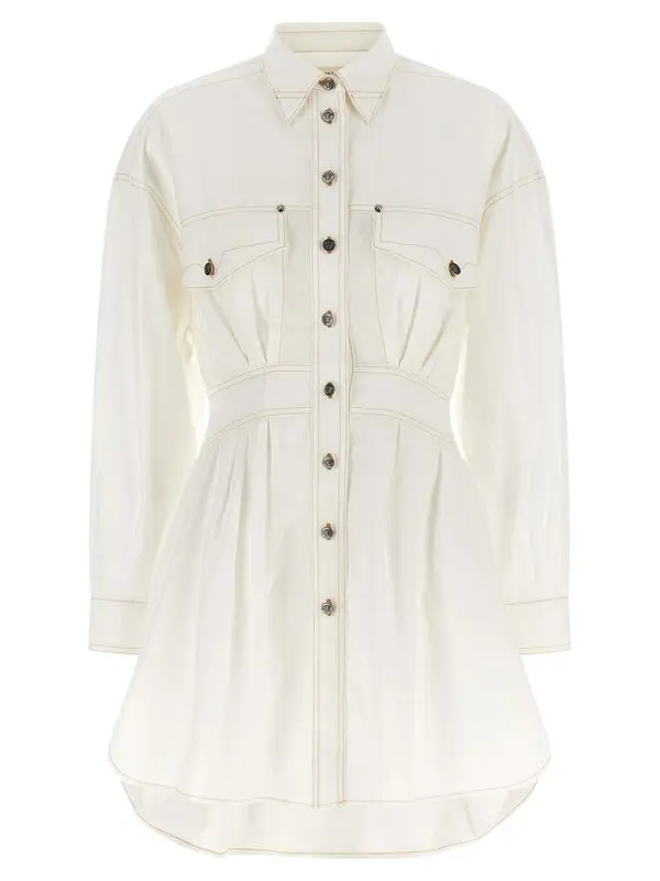 Versace Medusa' Shirt Dress - White