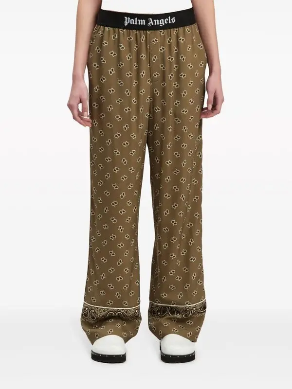 Palm Angels Straight Paisley Print Pants