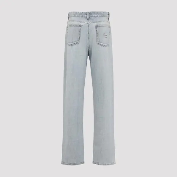 Miu Miu Wide-leg Cotton Denim Jeans - Blue