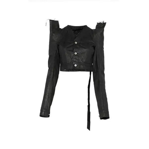 Rick Owens Cropped Biker Jacket