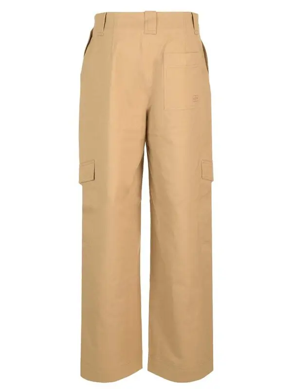 GANNI Cotton Canvas Cargo Trousers