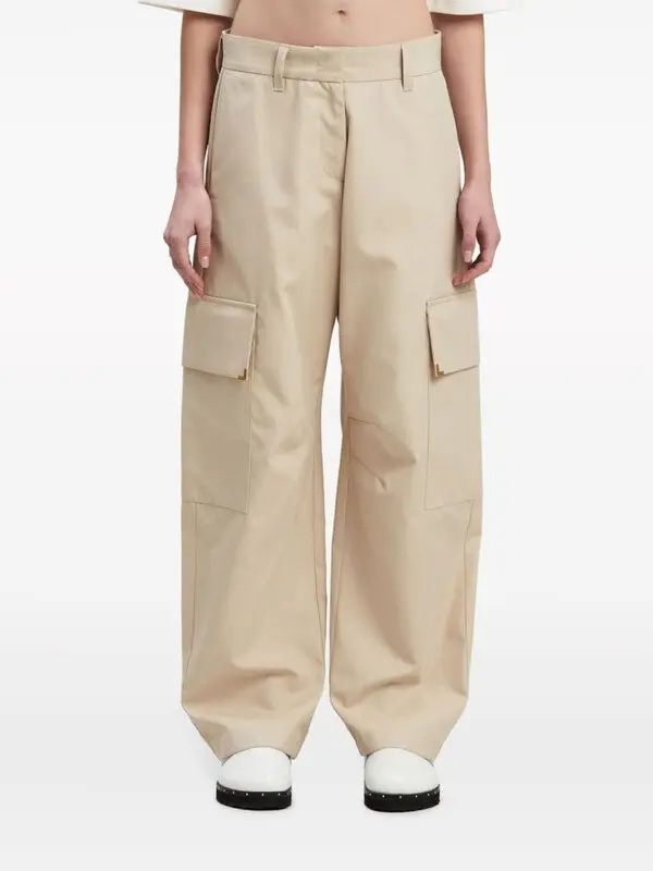 Palm Angels Beige Carrot Cargo Pants