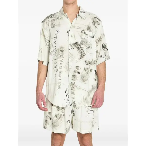 Balenciaga Neutrals Shirts - Cream