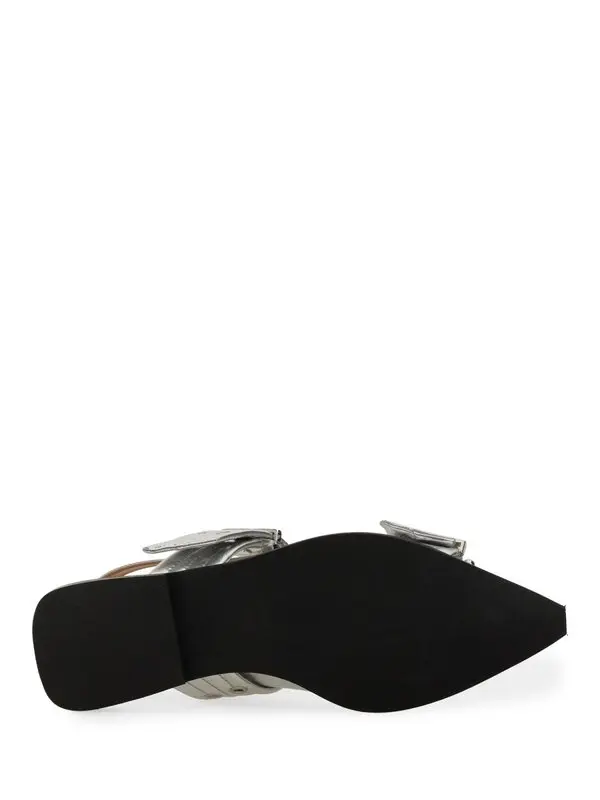 GANNI Metallic Ballerina Flats