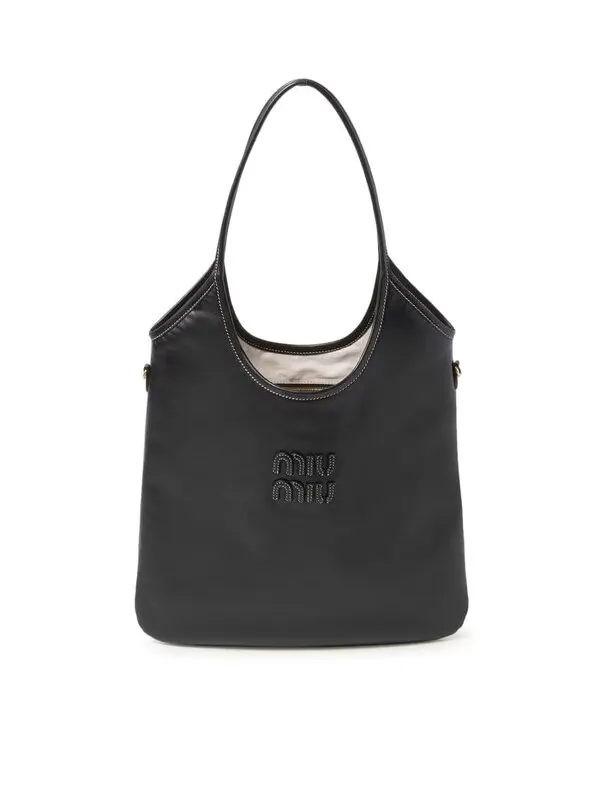 Miu Miu Ivy Leather Bag - Black