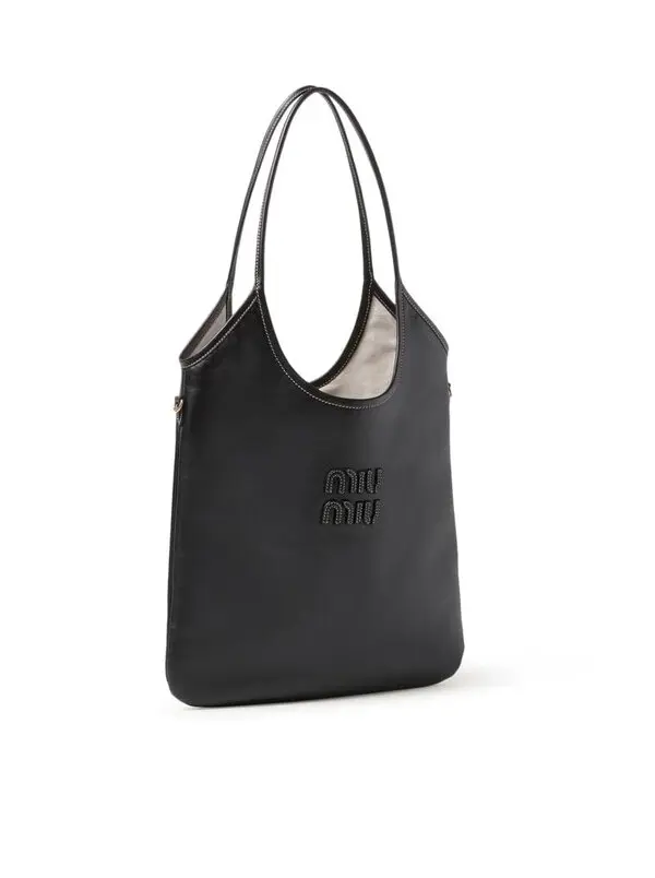 Miu Miu Ivy Leather Bag - Black
