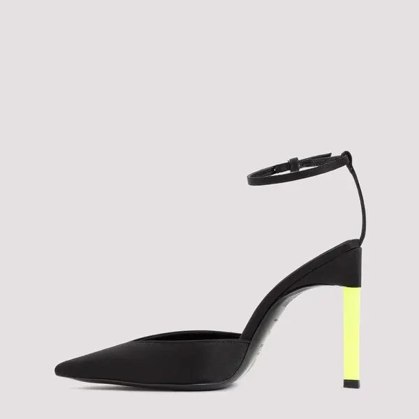Attico Satin Pumps - Black