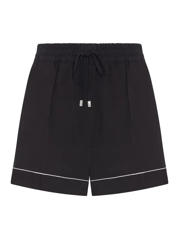 Sportmax Satin Jogger Shorts - Black