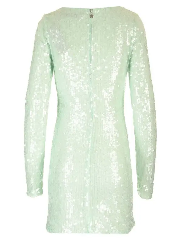 ROTATE BY BIRGER CHRISTENSEN Sequins Mini Dress - Green