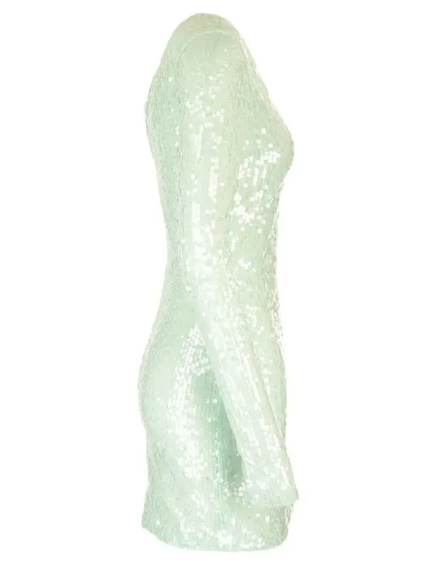 ROTATE BY BIRGER CHRISTENSEN Sequins Mini Dress - Green