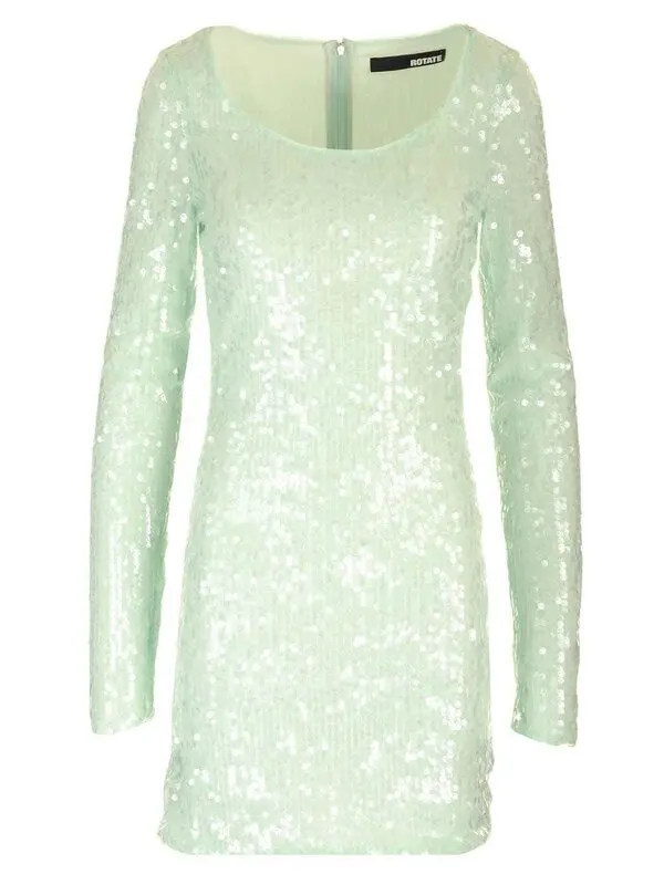ROTATE BY BIRGER CHRISTENSEN Sequins Mini Dress - Green