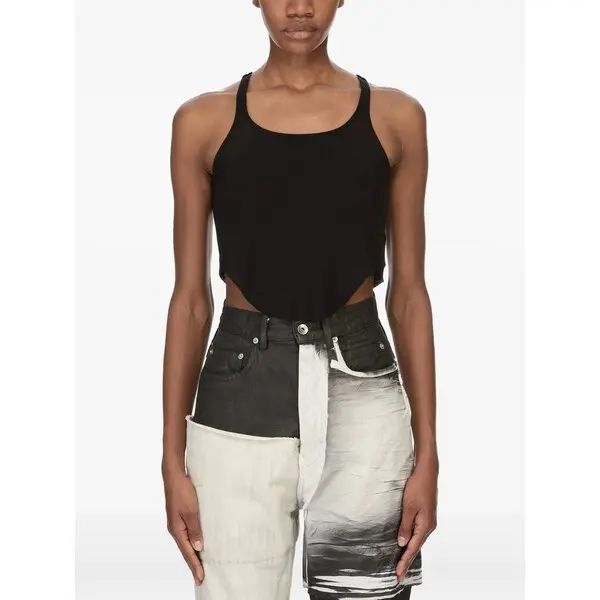 Rick Owens Cotton Tank Top - Black