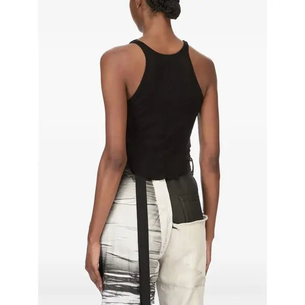 Rick Owens Cotton Tank Top - Black