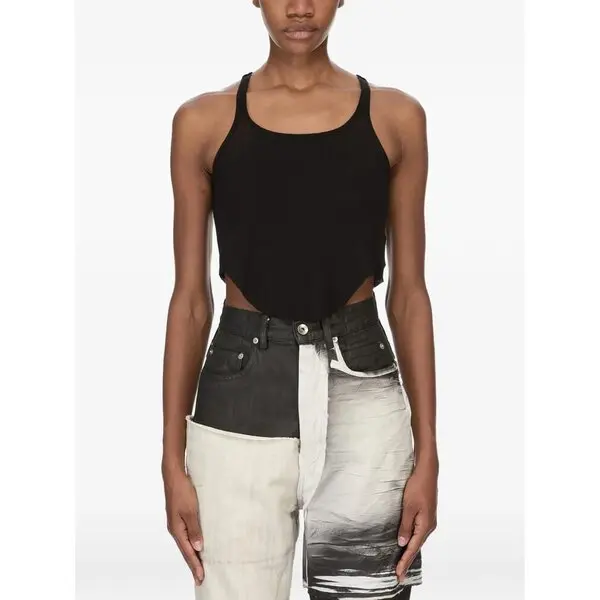 Rick Owens Cotton Tank Top - Black