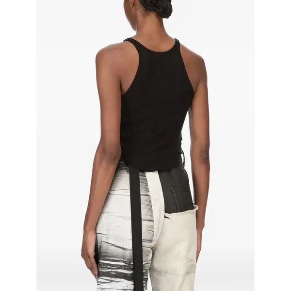 Rick Owens Cotton Tank Top - Black