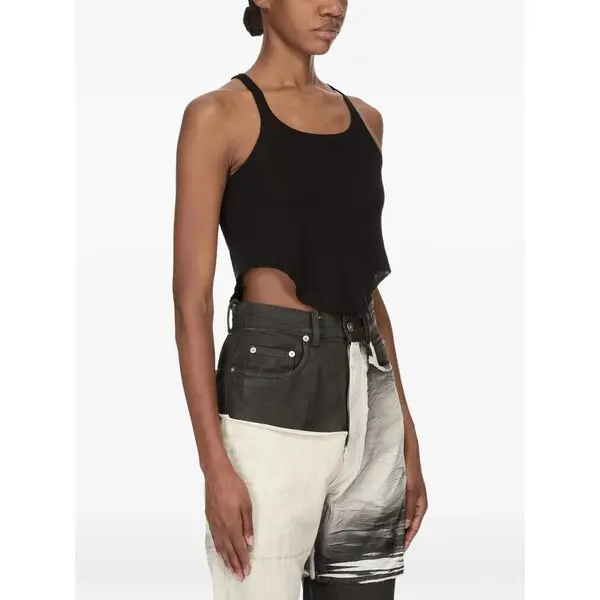 Rick Owens Cotton Tank Top - Black