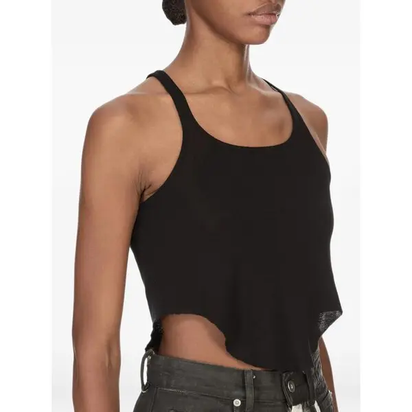 Rick Owens Cotton Tank Top - Black