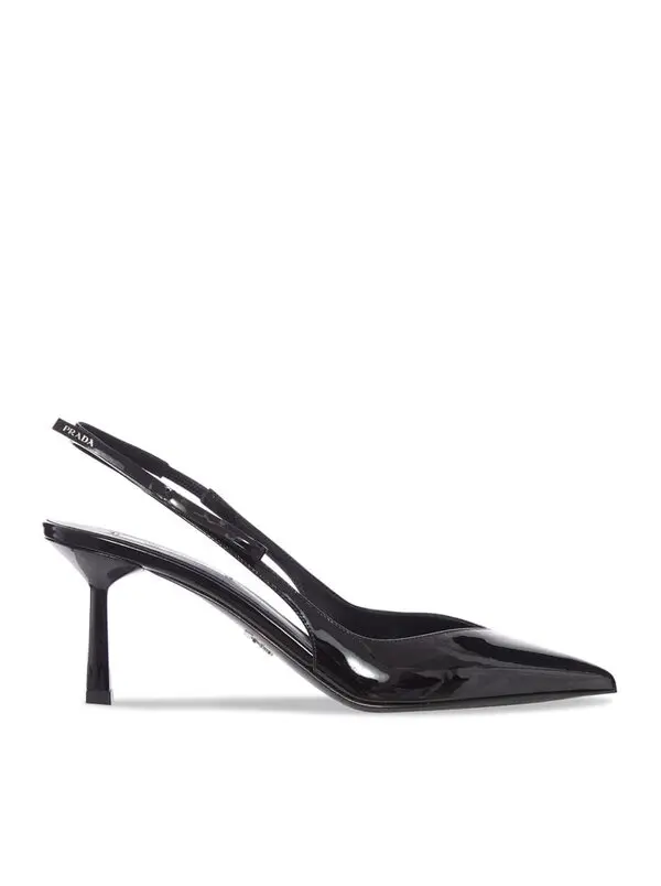 Prada Patent Leather Slingback Pumps