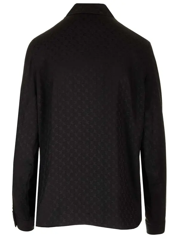 Palm Angels Monogram Silk Blouse