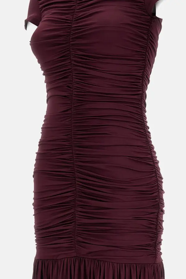 ROTATE BY BIRGER CHRISTENSEN Gathered Maxi Dress