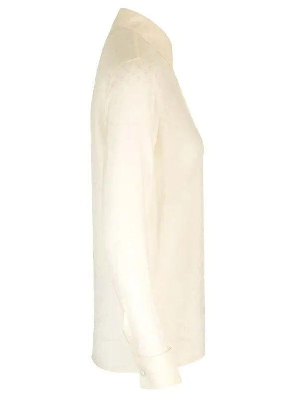 Palm Angels Silk Shirt With Monogram